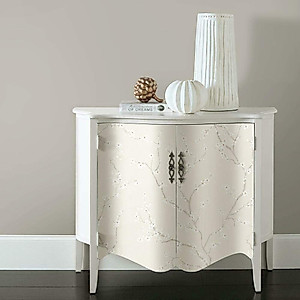 RoomMates RMK11271WP Pearl Cherry Blossom Peel and Stick Wallpaper