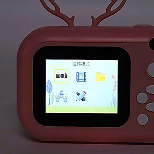 Agatige Print Camera for Kids, Children's Digital Zero Ink Video Camera Portable Thermal 1080P Twin Lens with 2.4in Screen 16G Toys Instant Camera Gift for 3-12 Years Old Kids(Pink)