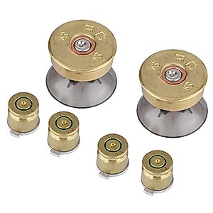 A sixx Thumbstick Mod Kit Bullet Buttons for PS4, Bullet Thumbstick, for Controller Grip Replacement Parts Playstation 4 Playstation 4