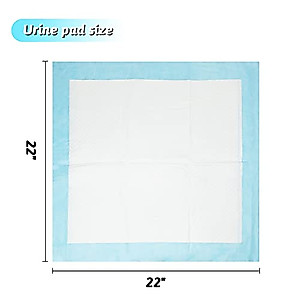 kathson 22" x 22" Puppy Pee Pads Rabbit Disposable Potty Training Pad 40PCS Super Absorbent & Leak-Free Doggy Pet Supplies for Bunny Kitten Small Dog Guinea Pig