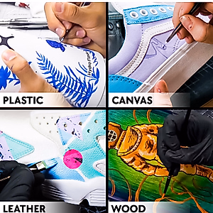 Angelus Acrylic Leather Paint Black 4oz