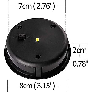 Yeuago 2022 Upgraded Solar Light Replacement Tops Parts for Outdoor Hanging Waterproof Solar Lanterns (2 Pack Warm White)