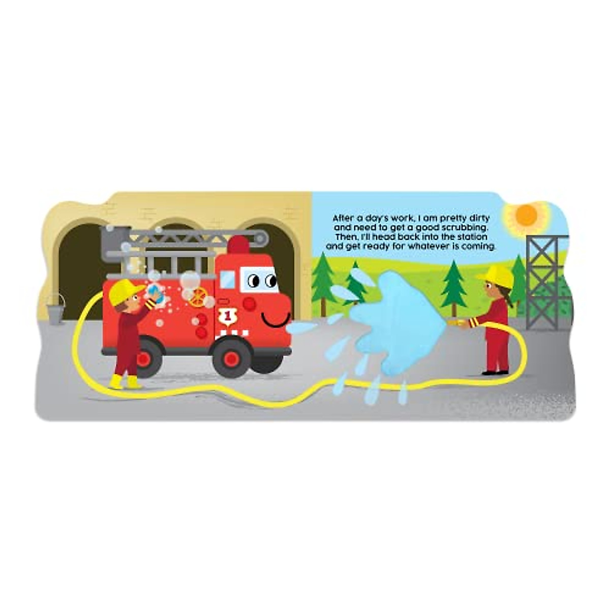 Friendly Fire Truck - Touch and Feel Board Book - Sensory Board Book
