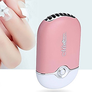 FlyItem® USB Mini Portable Fans Rechargeable Electric Bladeless Handheld Air Conditioning Cooling Refrigeration Fan For Eyelash (Pink)