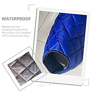 Balacoo Calf Warm Clothes Livestock Saver Coat Blanket Thickened Belly Protection Windproof Apparel for Keep Cow Warmming