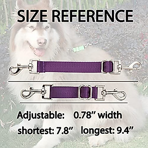 Backup Collar for Dogs Backup Clip Dog Safety Clip for Dog Harness Safety Clip Collar Dog Collar Safety Backup Straps(Long)