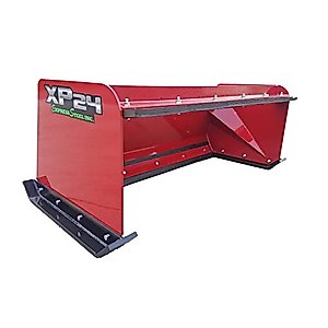 5' XP24 Pullback Skid Steer Snow Pusher Red