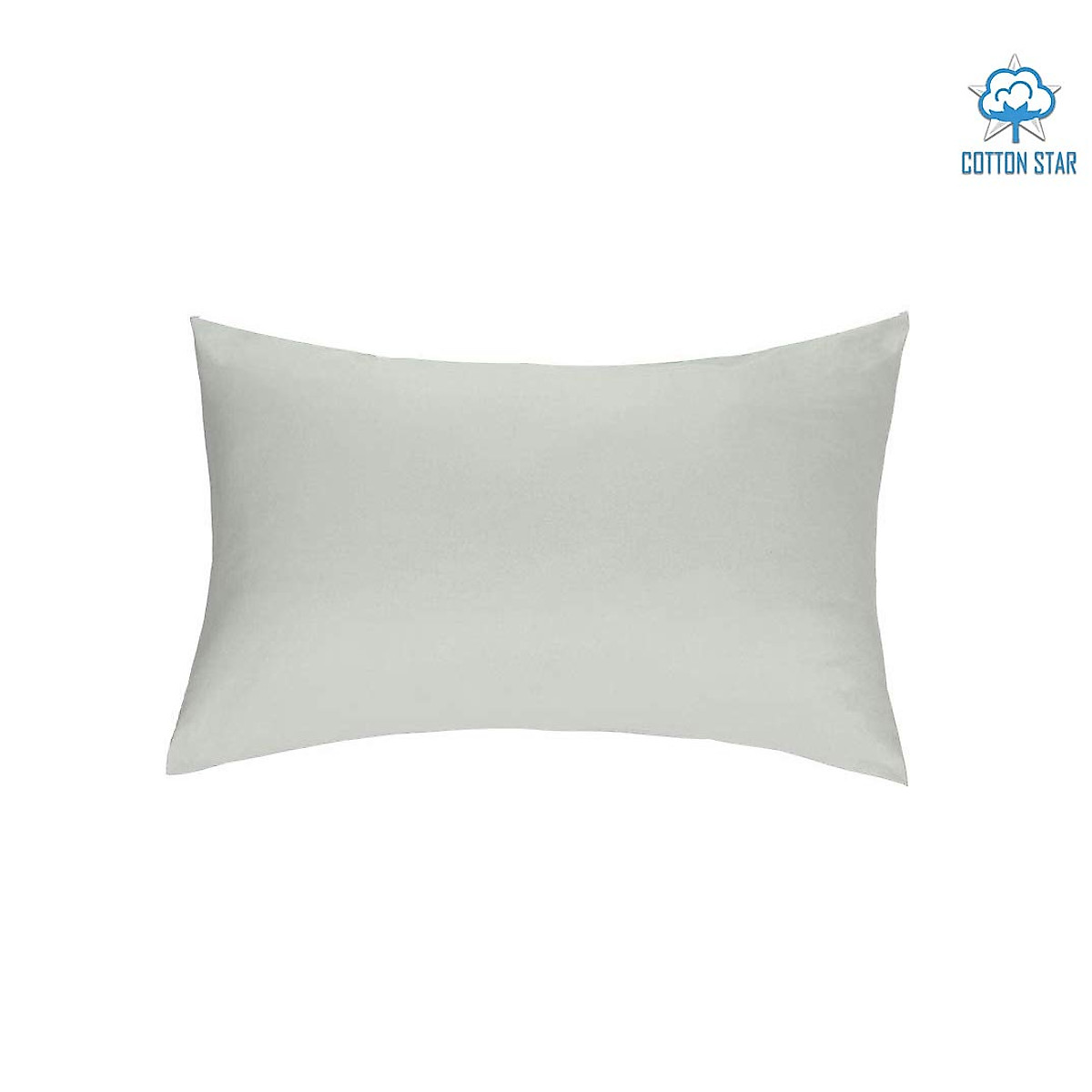 Cotton Star Travel Pillowcase 12x16 Set of 2 Toddler Pillowcase Zipper Closure 600 Thread Count 100% Organic Cotton Pack of 2 Toddler Travel Mini Pillow Case Silver Solid