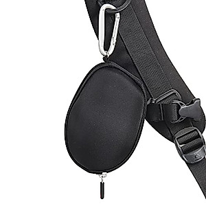 Hermitshell Hard Travel Case Fits VicTsing MM057 / HOTWEEMS D-09 / E-YOOSO/PONVIT/POLEYN 2.4G Wireless Portable Mobile Mouse Optical Mice (Only Case) (Black)