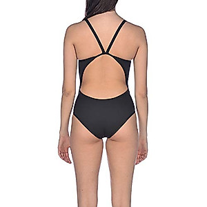 Arena Triangle Prism Superfly Back MaxLife One Piece Swimsuit, Pink Multicolor - Black, 22