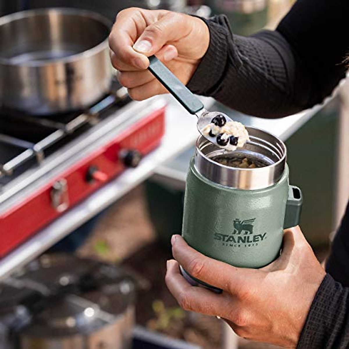 Stanley Leakproof-Dishwasher Safe, Stainless Steel, Matte Black, 0.4L