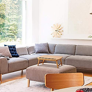 BIRDROCK HOME Portable Sit or Stand Desk with Storage Drawer and Media Slot | Folding Legs | Fits Laptops Up to 17" | 17" Tablet and Phone Slot | Smart Phones Up to 4" | Natural | Work from Home