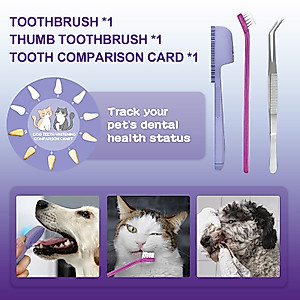 VVHOMIFE Dog Teeth Cleaning Kit-Dog Tooth Plaque Remover-Ultimate Pet Dental Care Kit - Ultrasonic Teeth Cleaner and Plaque Remover for Dogs | Complete Oral Hygiene Solution-Black