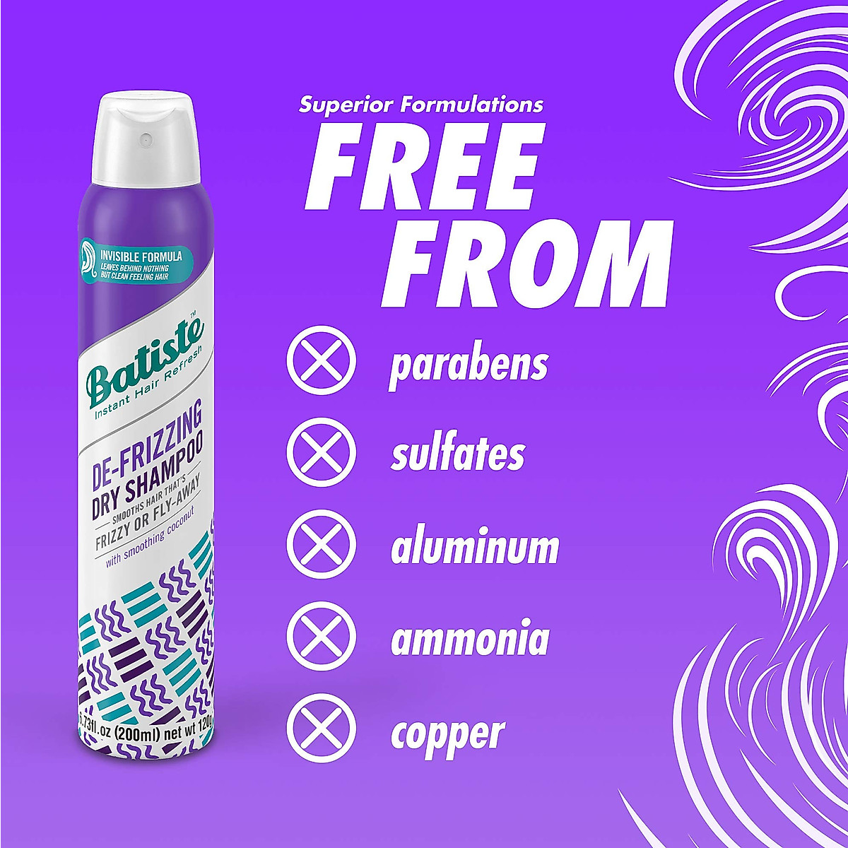 Batiste Dry Shampoo, Defrizzing, 6.73 fl. oz.