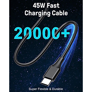 45W USB C Chromebook Charger Replacement Compatible with HP, Dell, Lenovo, Acer, Asus, Samsung, Google Type C Laptop Charger, Hp Chromebook X360 11 13 14 14A HP Spectre X360 13 Elite X2 Power Cord