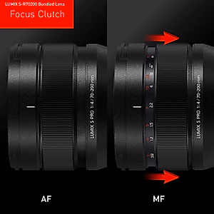 Panasonic LUMIX S5 Full Frame Mirrorless Camera (DC-S5BODY) and LUMIX S PRO 70-200mm F4 Telephoto Lens (S-R70200)