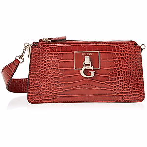 GUESS Stephi Mini Crossbody Top Zip, Merlot