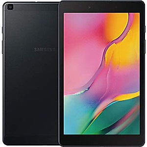 Samsung Galaxy Tab A 8.0" (2019, WiFi + Cellular) 32GB, 5100mAh Battery, 4G LTE Tablet & Phone (Makes Calls) GSM Unlocked SM-T295, International Model (Black) (Renewed)