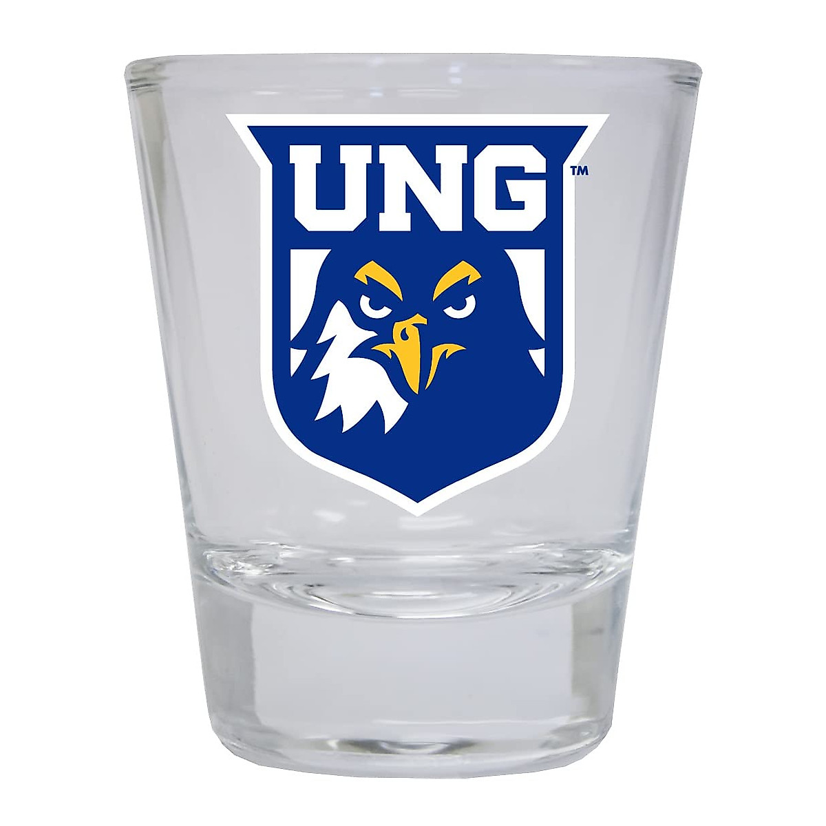 R and R Imports North Georgia Nighhawks Round Shot Glass Officially Licensed Collegiate Product