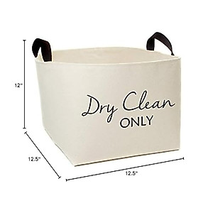 Dry Clean Only Canvas Laundry Basket