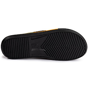 RockDove Men's Pierside Color-Blocking Flip-Flop, Size 8 US Men, Orange/Black