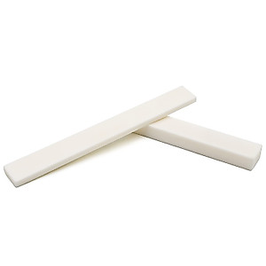 3 Set DIY Bone Guitar Bridge Blank Nut Saddle Compatible for Electric Bass Acoustic Classical Guitar Mandolin Banjo Ukulele (Saddlex3+Nutx3)