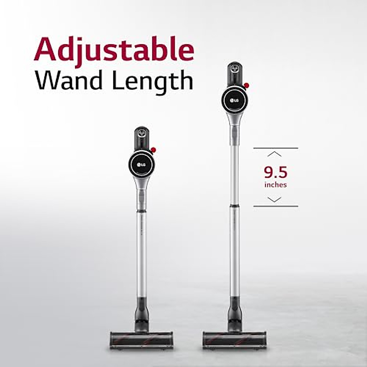 LG CordZero A925 – Cordless Stick Vacuum Cleaner, 120 Minute Runtime w/Extra Rechargeable Battery, Dual Floor Max 2024 Update, Lightweight, Cleans Carpet, Hardwood, Pet Hair, Portable Charging Stand