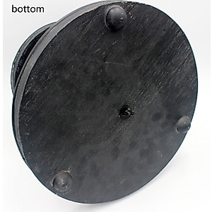 Rustic Decorative Two Tiered Tray,Farmhouse 2-Tier Serving Tray with Metal Handle (Rustic Black)