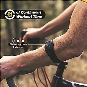 Scosche Rhythm 24 Waterproof/Dustproof Fitness Armband with Built-in Memory, Dual Band ANT+ and BLE Bluetooth Smart, Hyper Accurate Tracking of Your Heart Rate During Workouts