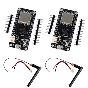 2 Sets LoRa32u4ii Lora Development Board Module, JST-PH2.0mm-2P Connector, IPEX Antenna, ATmega32u4 SX1276 HPD13A 915MHz 868MHz, for Arduino UNO Mega 2560 Nano