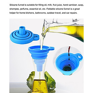 YQBOOM Blade Knife Cleaner Kitchen Washing Brush Chopsticks Cutlery Cleaning Brush Double-Sided Knife Scrubber Multifunctional Knife Sponge 1 PC with Silicone Funnel