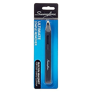 Swingline Staple Remover, Blade Style, Built-in Magnet, Ultimate, Black (S7038121)