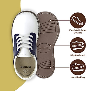 FootMates Unisex Cheer 3 (Infant/Toddler/Little Kid) White/Navy Oxford 11 Little Kid M/W