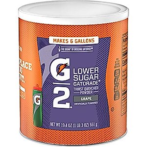 Gatorade Thirst Quencher Powder, G2 Low Calorie, Grape, 19.4 Ounce, 3 Count
