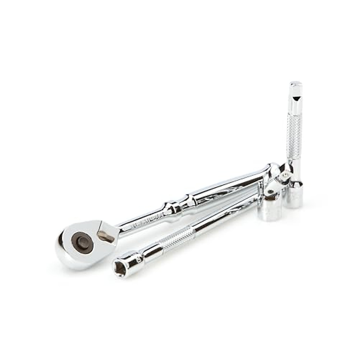 TEKTON 1/4 Inch Drive 12-Point Socket and Ratchet Set, 55-Piece (5/32-9/16 in., 4-14 mm) | SKT05302