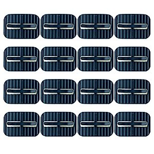 DOITOOL 16pcs Trash Can Clip Waste Basket Garbage Bin Clamp Rubbish Bag Clip Garbage Bag Retainers Anti- Slipping Trash Bag Fixer Blue