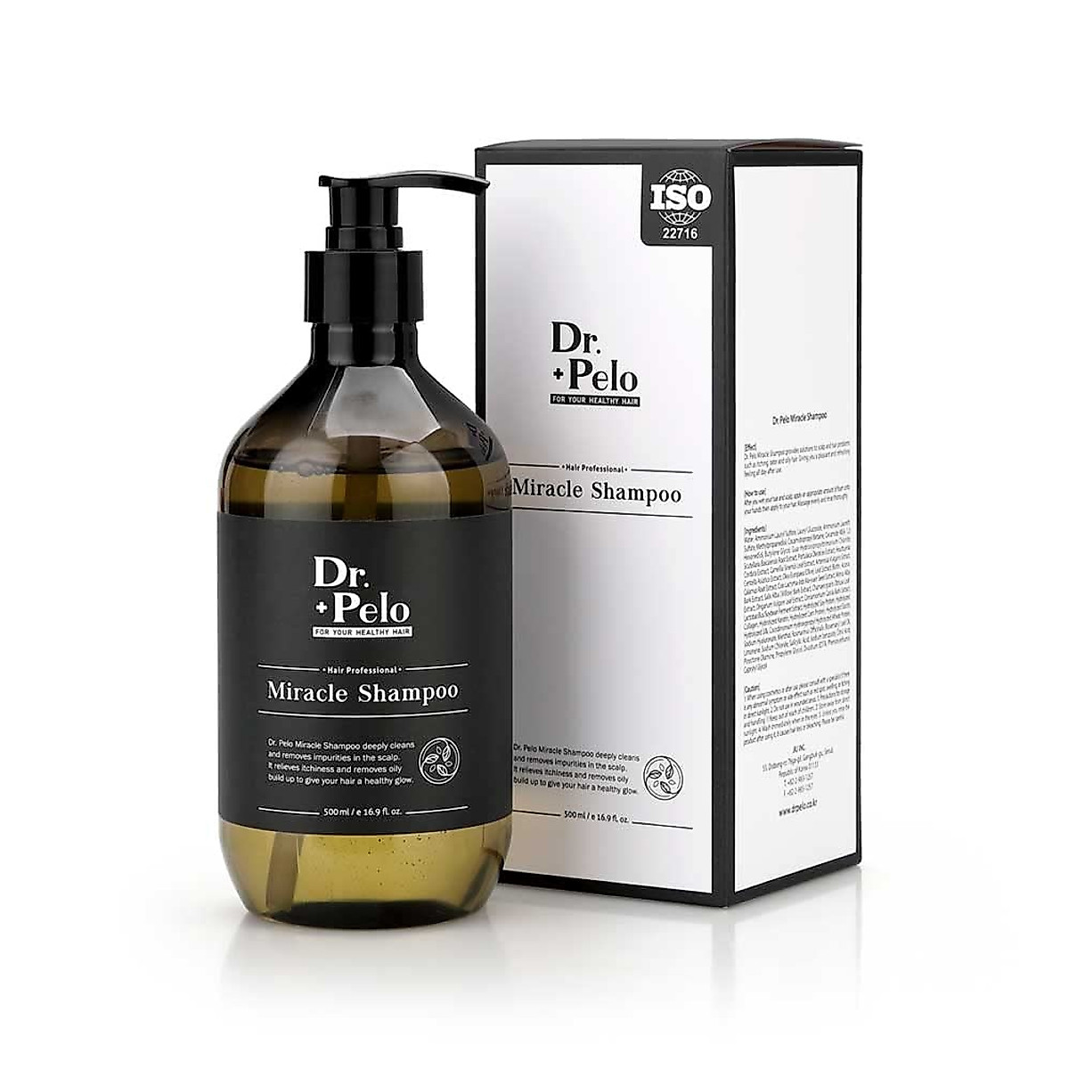 Dr.Pelo Miracle Shampoo, Shampoo for Oily Hair Types – Cool Down Your Scalp and Style Your Hair Easier