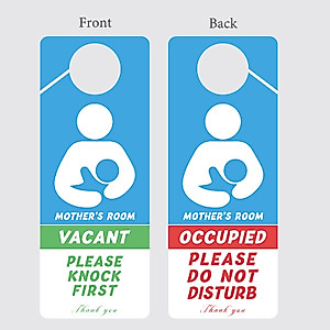 4 Packs Do Not Disturb Door Hanger Sign, Mother's Room Door Sign, Double Sided, Please Do Not Disturb Sign Using For Mother' s Room, Feeding Room, Nursing Room（9'' X 3.5'')