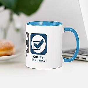 CafePress Eat Sleep Quality Assurance Mug Ceramic Coffee Mug, Tea Cup 11 oz