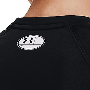 Under Armour Womens Authentics Long Sleeves Crew Neck T-Shirt, Black (001)/White, X-Large