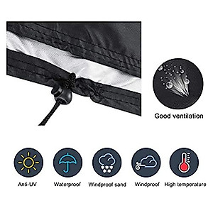 Outdoor Chair Covers, Black Patio Chair Cover, Waterproof Patio Chair Covers for Outdoor Furniture All Weather Protection (25" L x 25" W x 47” H, 1 Pack)