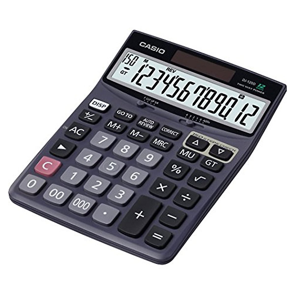 Casio DJ120D Calculator, 12-Digit LCD