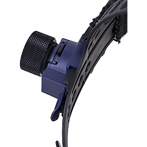 3mirrors Welding Hood (Pipeliner) Helmet Fasteners Headgear Replacement Parts Accessories Screws Flip Hood Aluminum - 1 Pair (Black Anodized Knurled)