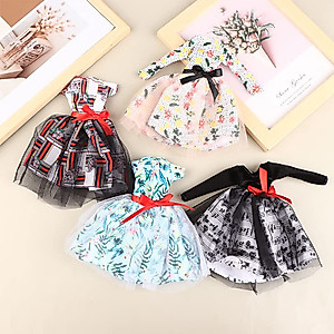 1 PC 11.5-inch doll daily wear skirt 30cm doll changing dress high waist show leg length