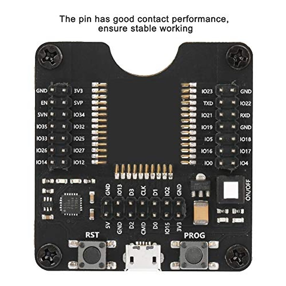 1 pcs ESP-WROOM-32 Adapter, Small Batch Test Burn Fixture Test Board Burn Fixture for ESP-WROOM-32 Minimum System Development Board 27g/1.0oz