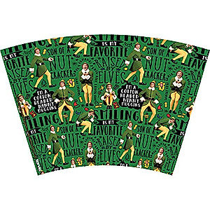 Tervis Made in USA Double Walled Warner Brothers - Elf Ninny Pattern Insulated Tumbler Cup Keeps Drinks Cold & Hot, 24oz, Clear