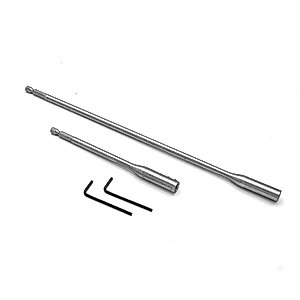 1/4 Hex Extension Drill Bit Set 6" and 12" Wood Spade Drill Bit Extension with 2 Wrench Keys for Wood Turners Construction Accessories