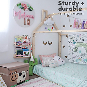 Hurricane Tots Large Toy Chest. Canvas Soft Fabric Children Toy Storage Bin Basket with Flip-top Lid. Collapsible Gray Toy Box for Kids, Boys, Girls, Toddler and Baby Nursery Room