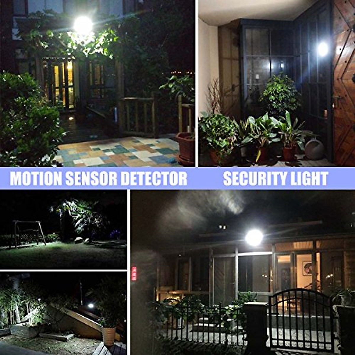 GLW 12V DC LED Motion Sensor Flood Light 10W Mini IP65 Waterproof Outdoor Light 900LM,6000K,Daylight White Security Light with PIR,80W Halogen Bulb Equivalent [NO Plug]