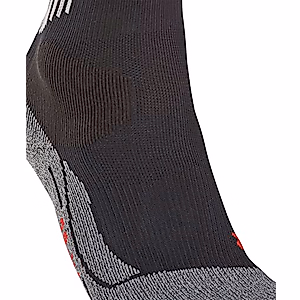 FALKE Unisex 4 GRIP Stabilizing Athletic Socks, Mid Calf, Compression Sock, Light Weight, Breathable Quick Dry, Nylon, Black (Black 3019), 9-10, 1 Pair
